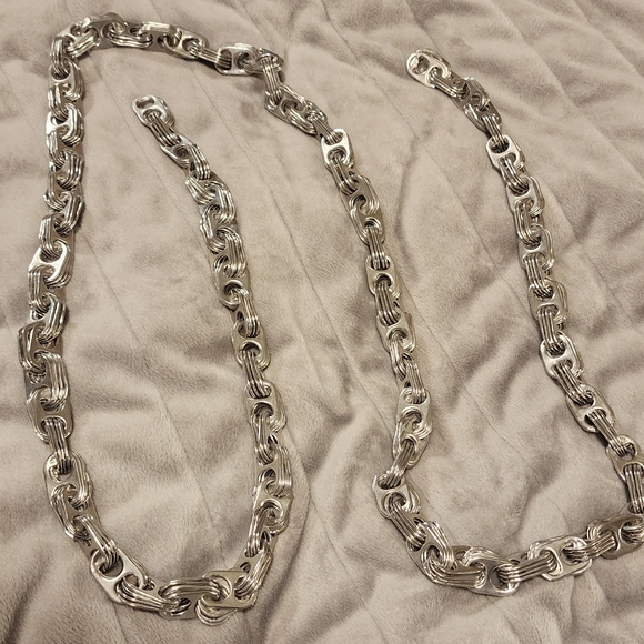 Other | 5 Aluminum Pull Tabs Can Tabs Small Tabs Continuous Silver ...